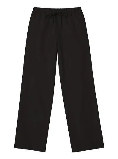 VIR VITA Siena Organic Cotton Poplin Pant - Black