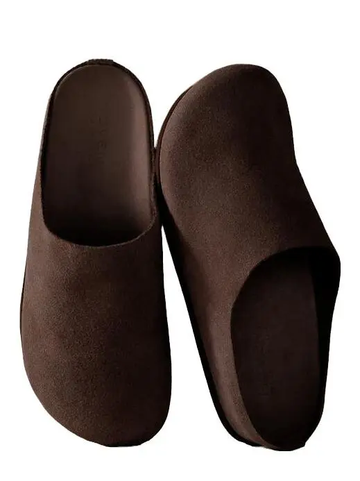 HAVEN WELL WITHIN Suede Clogs - Espresso Bean