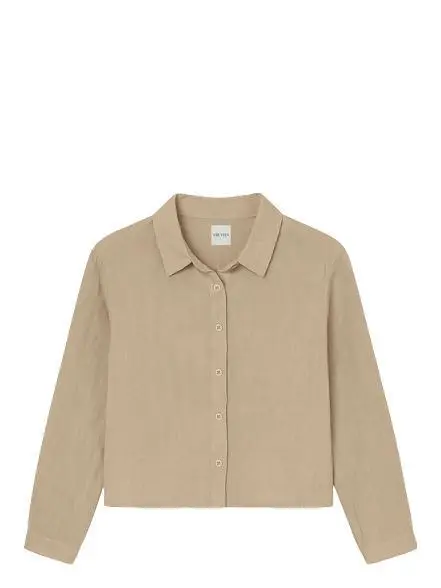VIR VITA Paloma Linen Shirt - Toffee