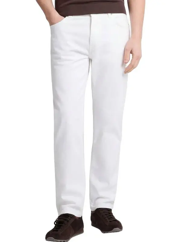 Onia Linen Denim Five-pocket Pant - White