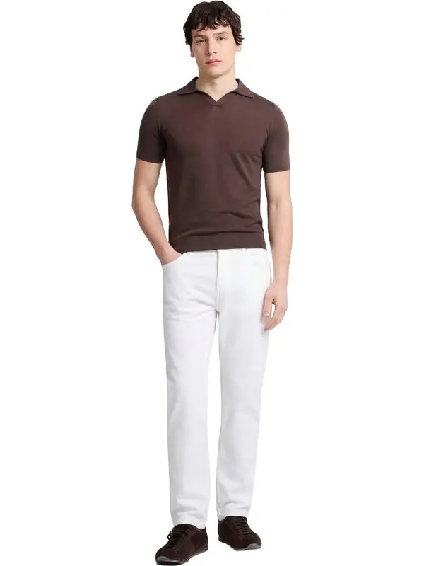 Onia Linen Denim Five-pocket Pant - White