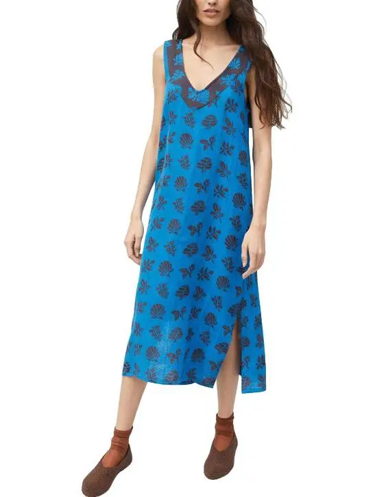 Ace & Jig Beth Reversible V-neck Shift Dress - Azure