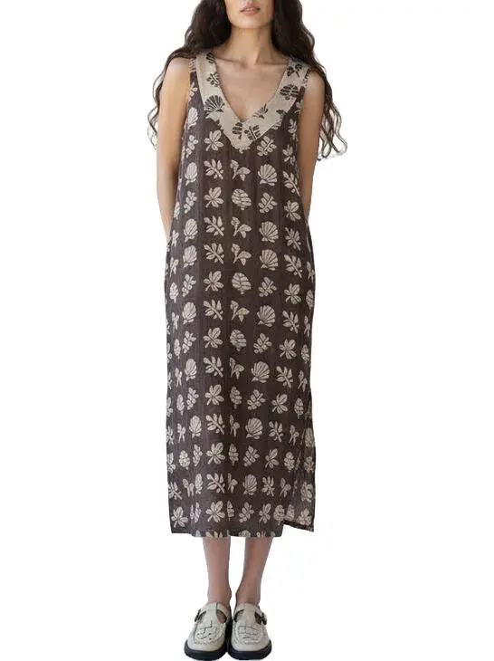 Ace & Jig Beth Reversible V-neck Shift Dress - Botanical