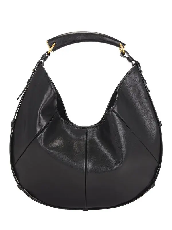 Saint Laurent Medium Mombasa Hobo Bag - Noir & Noir