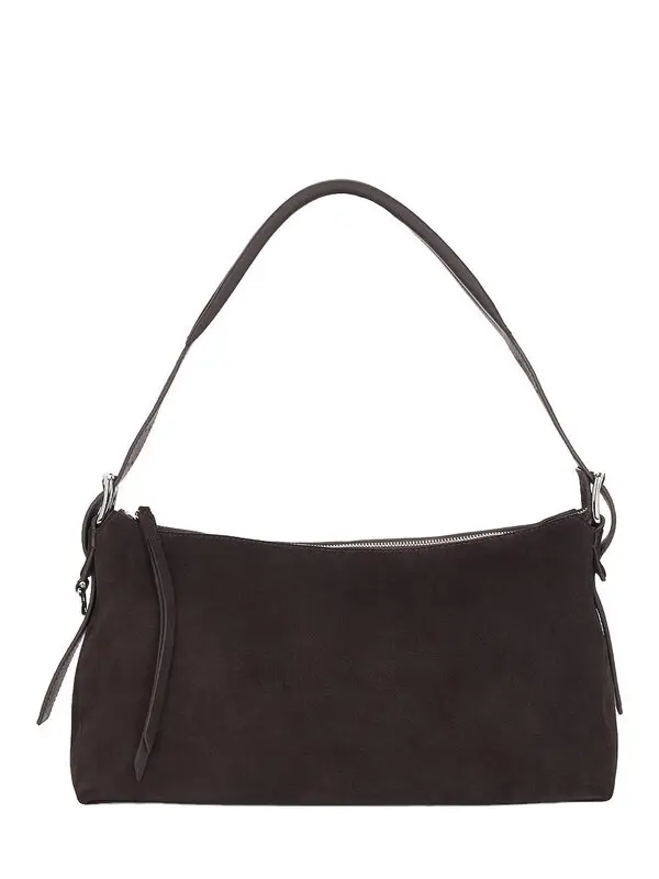 LEMAIRE Belted Baguette Bag - Ebony Brown