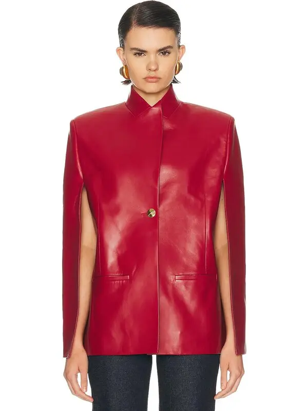 Khaite Dolso Jacket - Deep Red