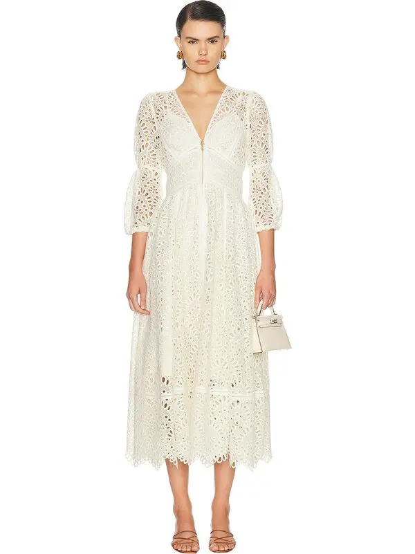 Cult Gaia Rosalind Eyelet Dress - Off White