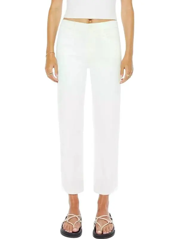 MOTHER The Newbie Ankle Jeans - White