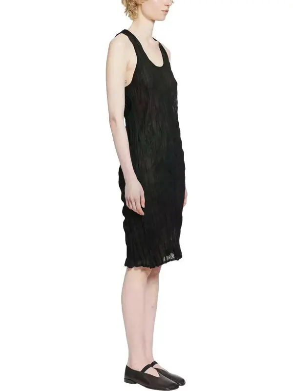 TOTEME Crinkled Tank Dress - Black