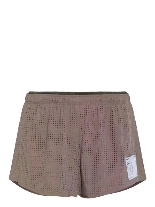 Satisfy Space-o™ Perforated Shorts - Brown