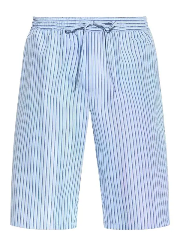 Dolce & Gabbana Striped Drawstring Shorts - Blue
