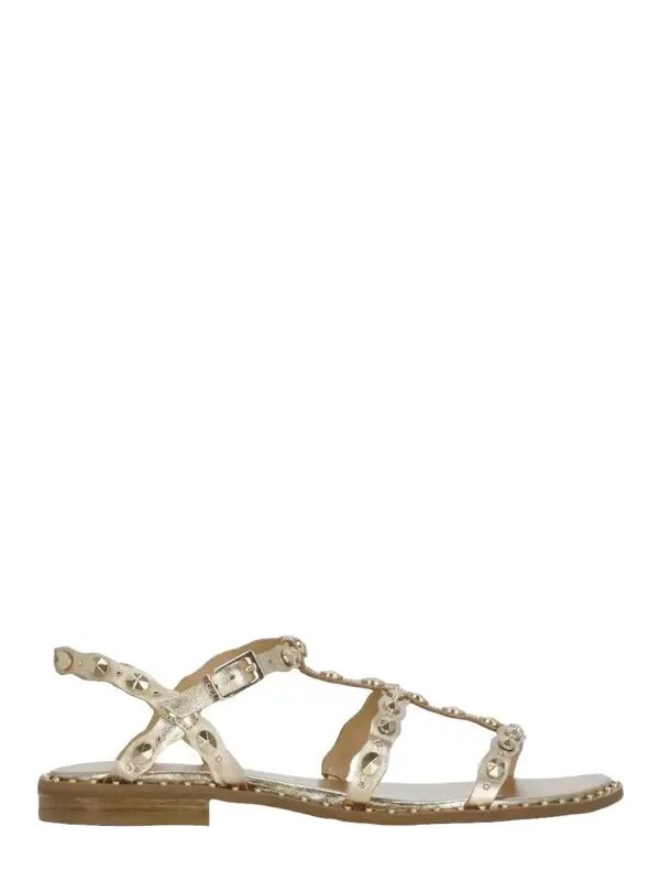 Ash Studded Flat Sandals - Gold
