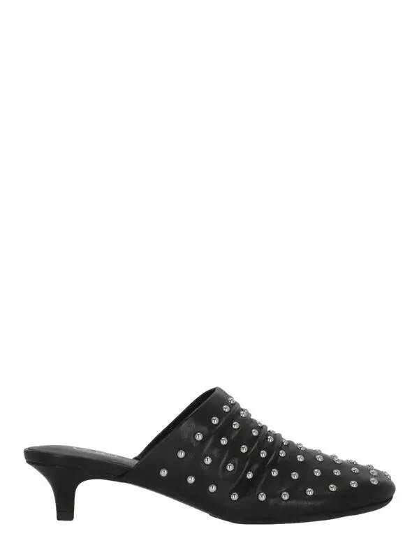 Ash Eloise Studded Mules - Black