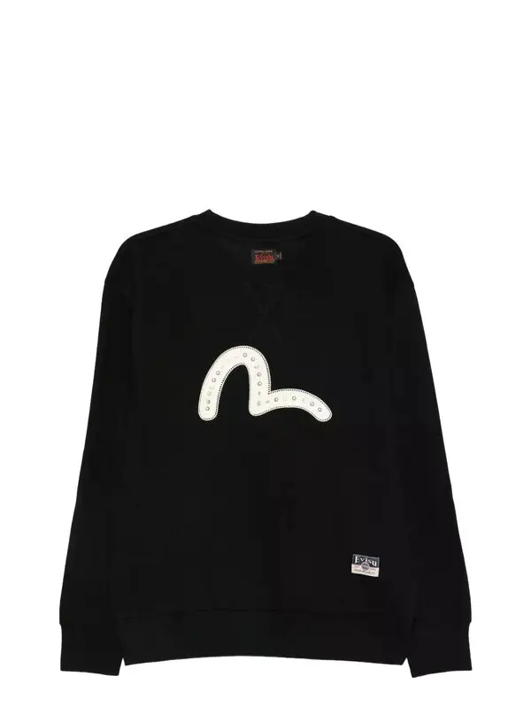 EVISU Logo-patch Sweatshirt - Black
