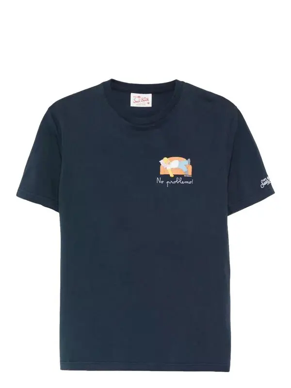 MC2 SAINT BARTH Portofino Graphic-print T-shirt - Blue