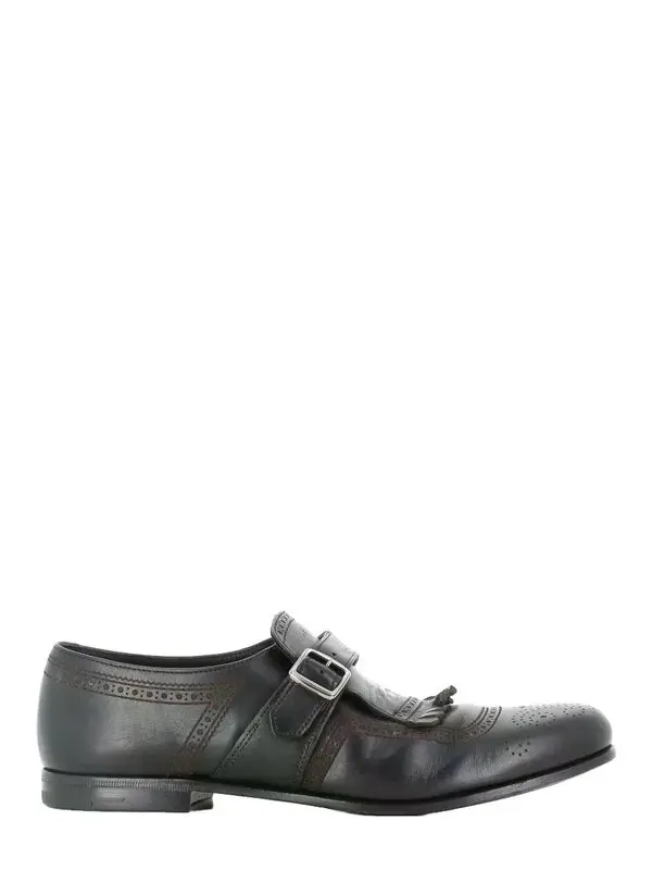 Church's Shanghai Brogue Monk Shoes - Black