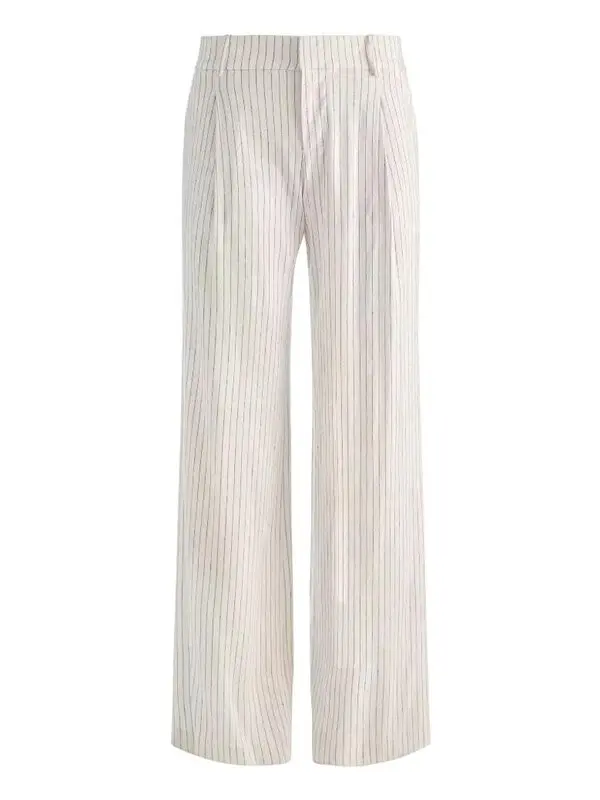 Alice + Olivia Eric Stripe-pattern Trousers - Neutrals