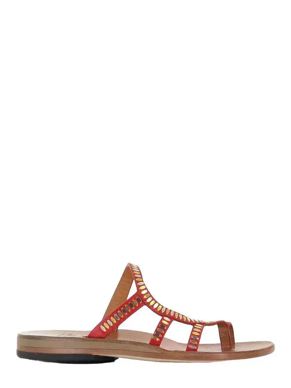 Calleen Cordero Cruz N Stud-embellished Sandals - Red