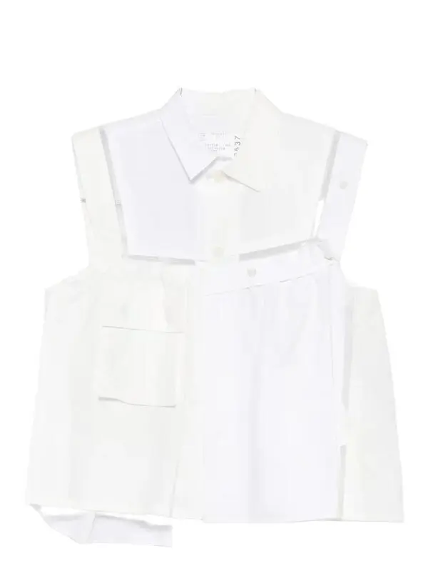 Sacai Deconstructed Top - White