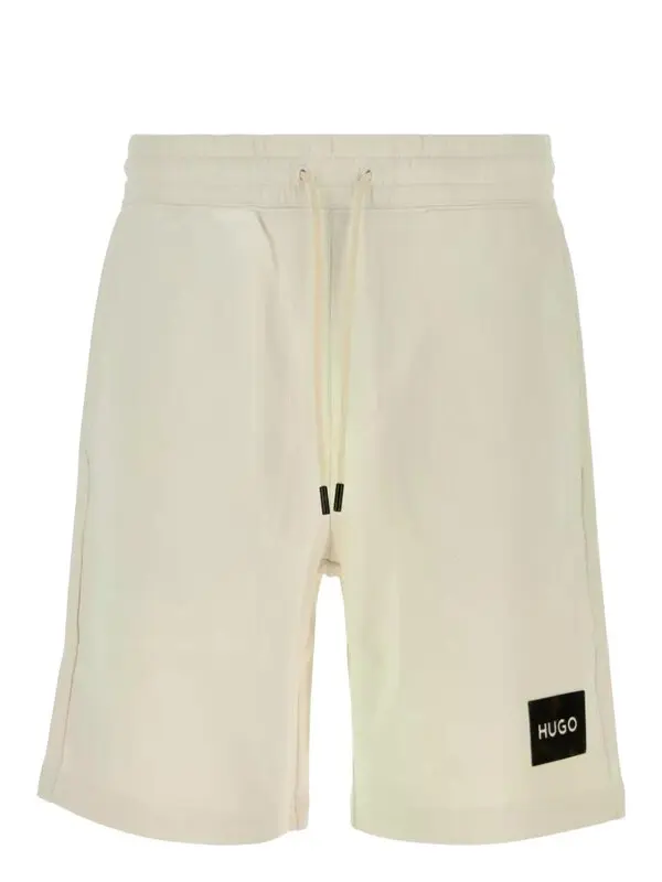Hugo Logo-patch Shorts - Neutrals