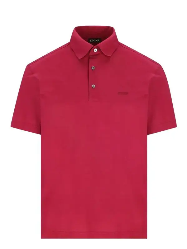 Zegna Short-sleeve Polo Shirt - Red