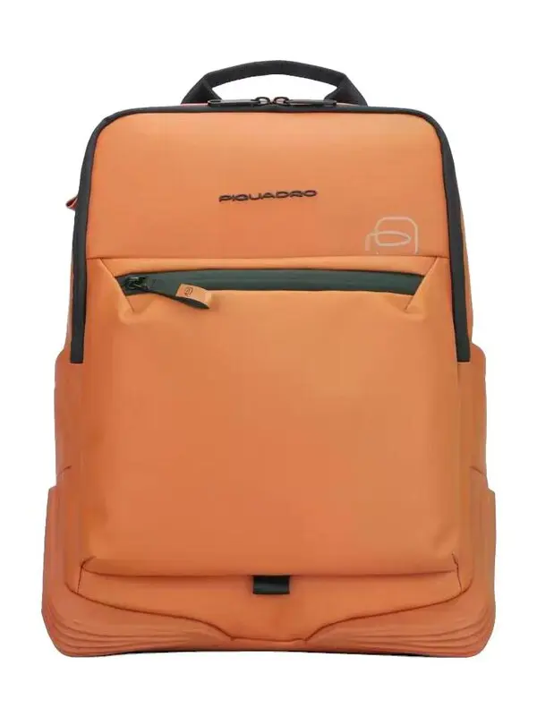 PIQUADRO Zip-fastening Backpack With Logo Detail - Orange