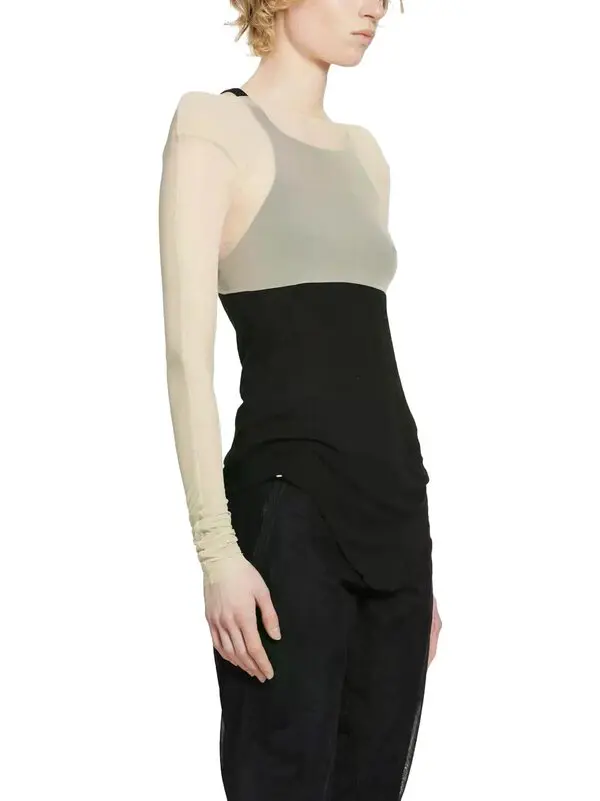 Rick Owens Padded-shoulder Top - Neutrals