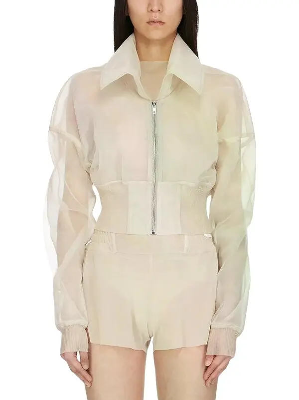 Rick Owens Dracucollar Jacket - Neutrals