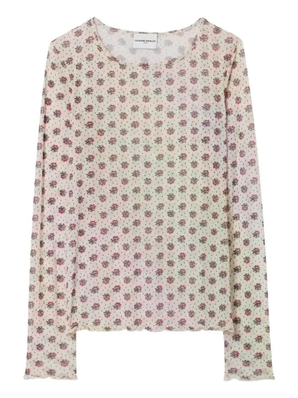 Claudie Pierlot Floral-print T-shirt - Neutrals
