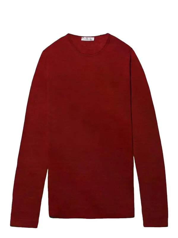 ROBERTO COLLINA Fine-knit Sweater - Red