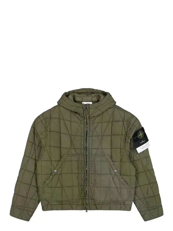 Stone Island Quilted Jacket - Green