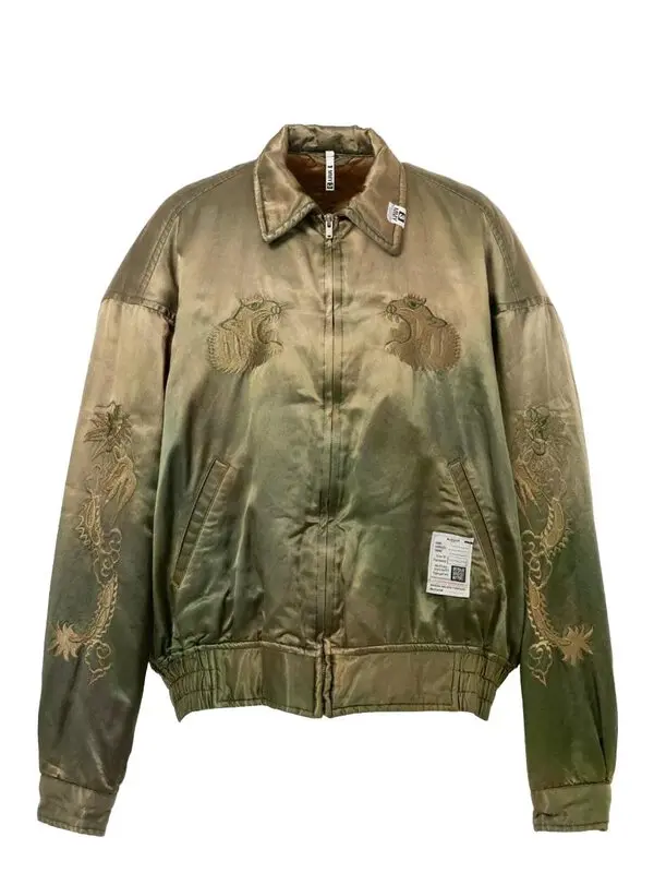 Mihara Yasuhiro Embroidered Bomber Jacket - Green
