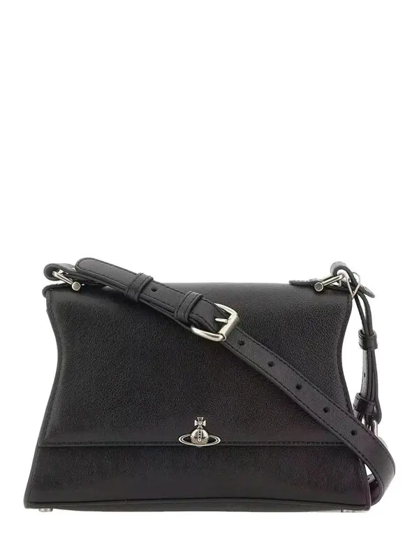 VIVIENNE WESTWOOD Bianca Leather Cross Body Bag - Black