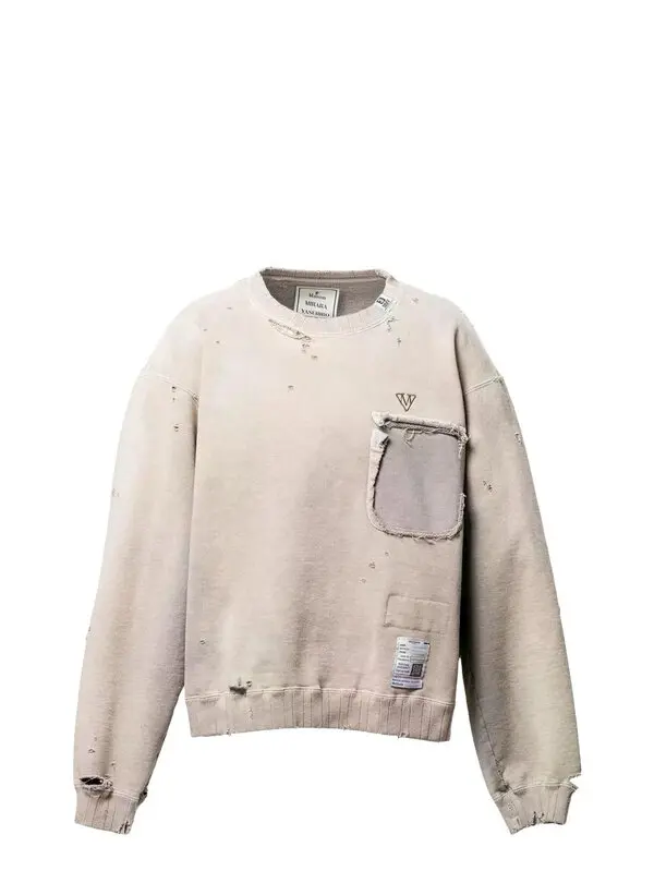 Mihara Yasuhiro Sun-faded Sweatshirt - Neutrals