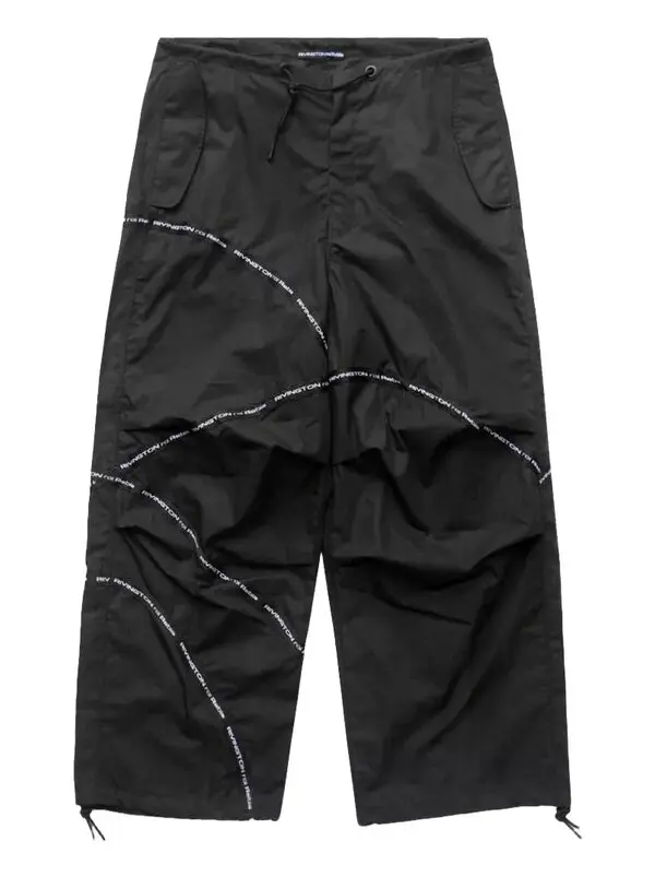 RRR123 Paraclete Logo-tape Trousers - Black