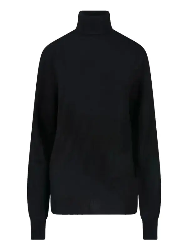 THE FRANKIE SHOP Eve Thin Roll-neck Sweater - Black