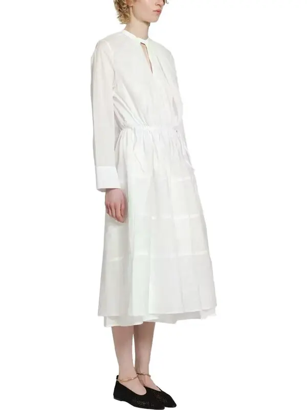JIL SANDER Tiered Midi Dress - White