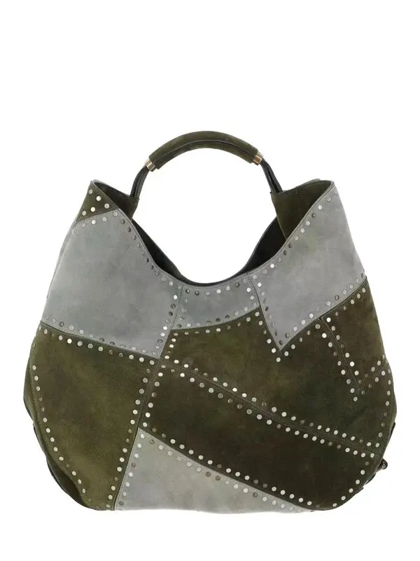 Moschino Stud-embellished Tote - Green