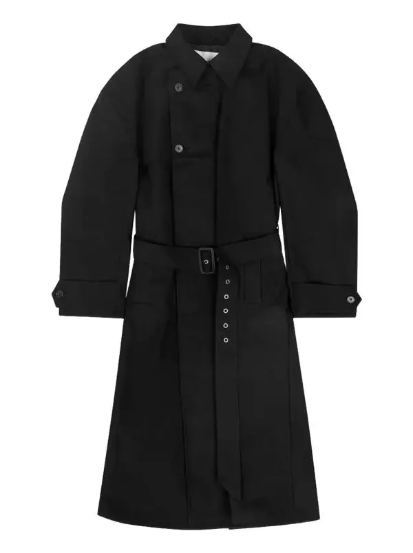 ENTIRE STUDIOS Belted Trench Coat - Black