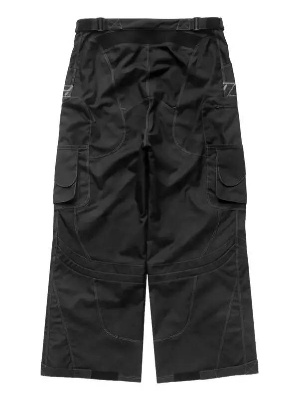 RRR123 Meta-raver Cargo Trousers - Black