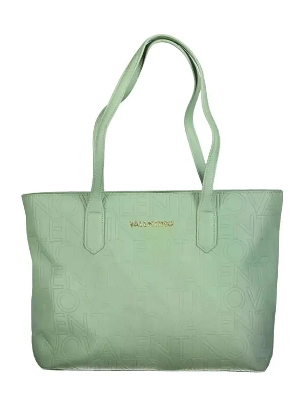 MARIO VALENTINO Embossed Logo Tote - Green