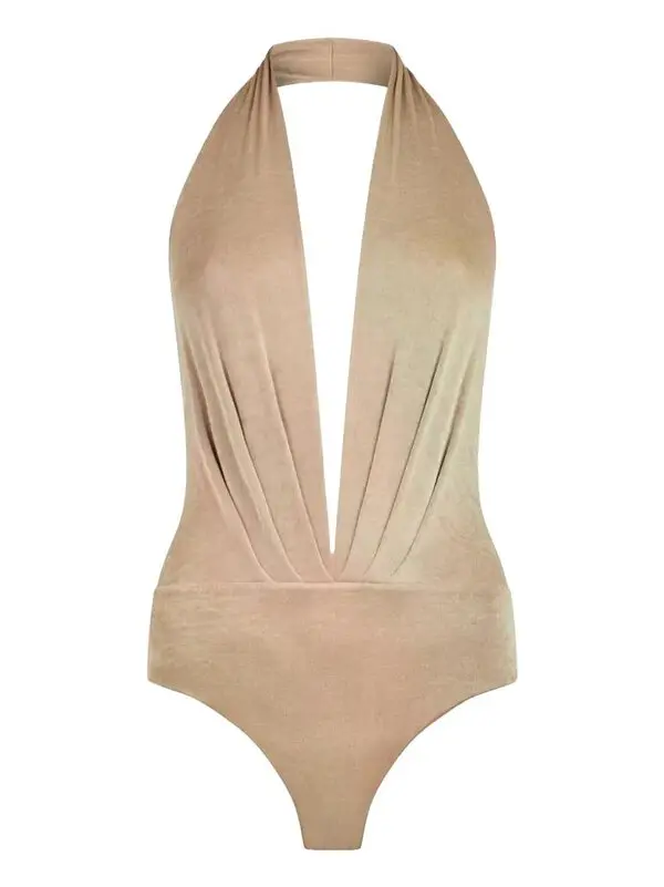Andamane Halterneck Bodysuit - Neutrals