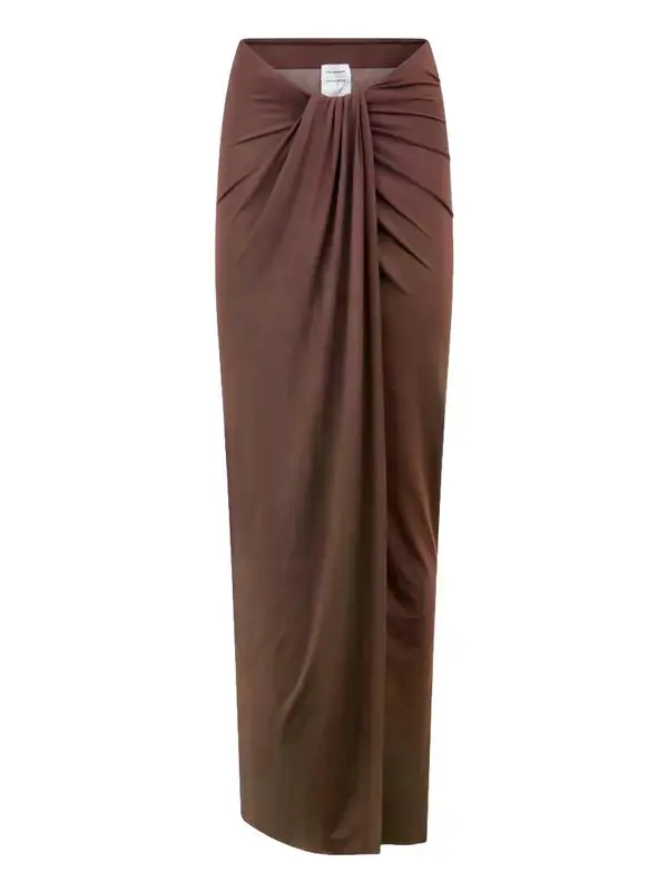 Andamane Anja Draped Maxi Skirt - Brown