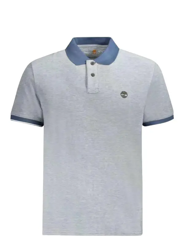 Timberland Logo-embroidered Short-sleeve Polo Shirt - Grey
