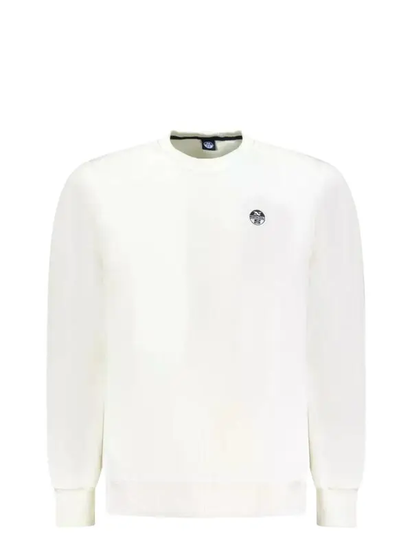 NORTH SAILS Logo-patch Crew-neck Sweatshirt - Neutrals