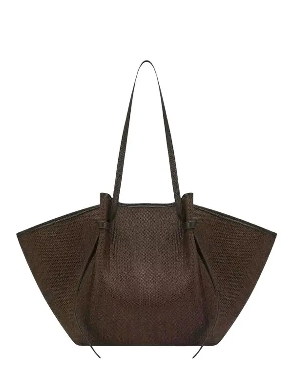 Yuzefi Mochi Woven Tote Bag - Brown