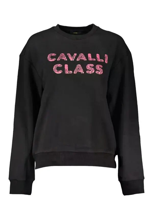 Roberto Cavalli Logo-print Sweater - Black