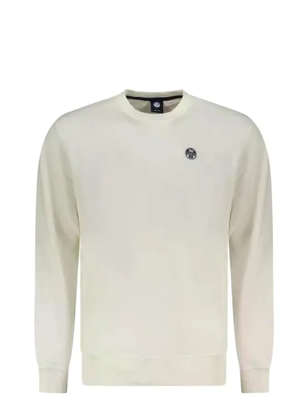 NORTH SAILS Logo-patch Crew-neck Sweatshirt - White
