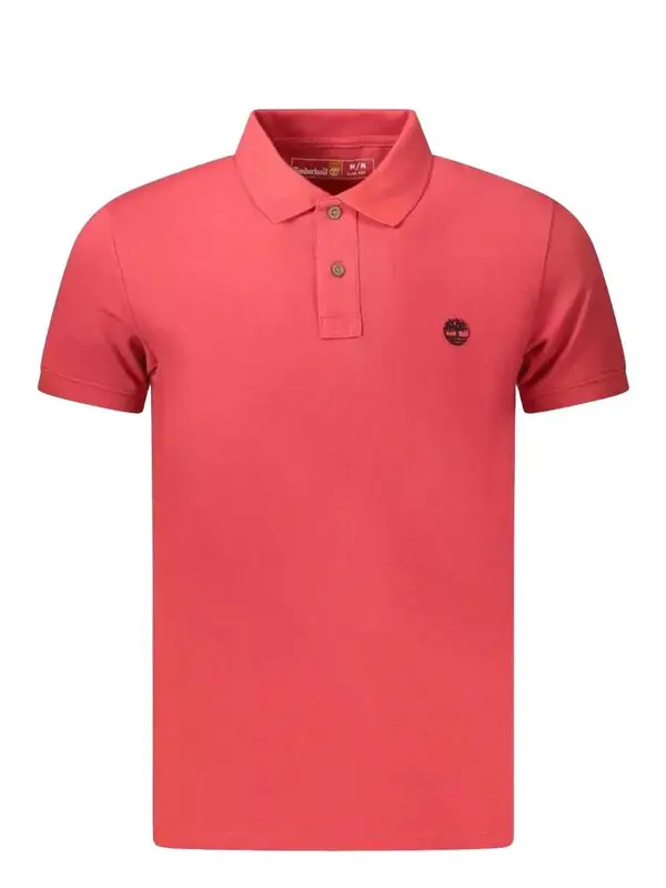 Timberland Logo-embroidered Cotton Polo Shirt - Red