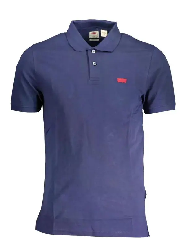 LEVI'S Logo-patch Cotton Polo Shirt - Blue